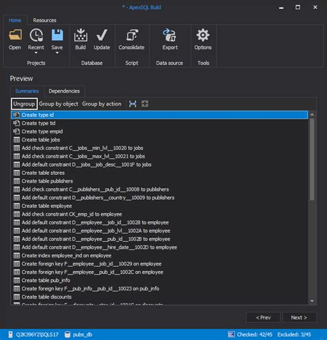 Building An Executable Installer To Create A SQL Database