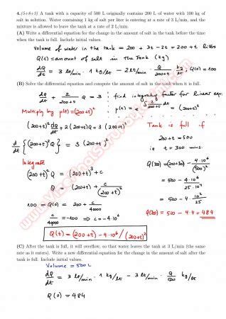 Differential Equations First Midterm Exam Questions And Solutions Fall Sayfa Vize Ve