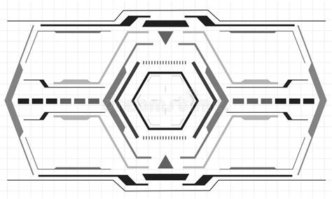 Hud Sci Fi Interface Screen Monochrome View Design Virtual Reality Futuristic Technology Display
