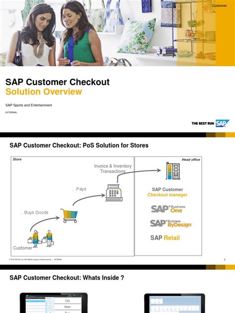 Sap Customer Checkout Solution Overview Eng Pdf Point Of Sale Computing