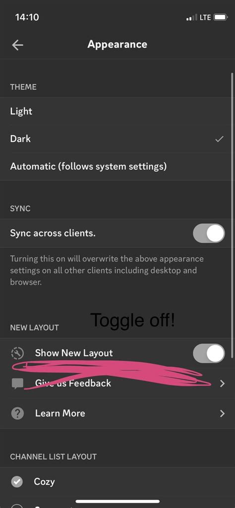 new discord interface for android and ios special testing variant r