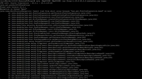 Java Error In Linux Server Support And Bug Reports Forge Forums