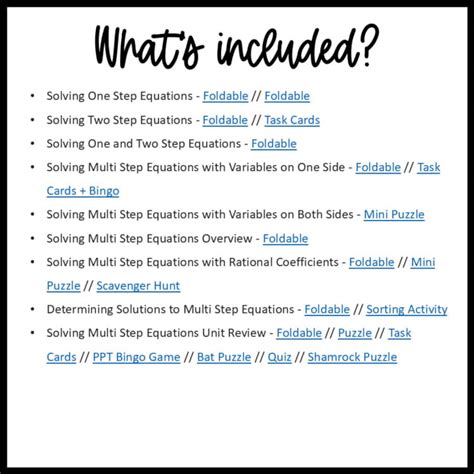 Solving Equations 8th Grade Math Foldables And Activities By Lisa