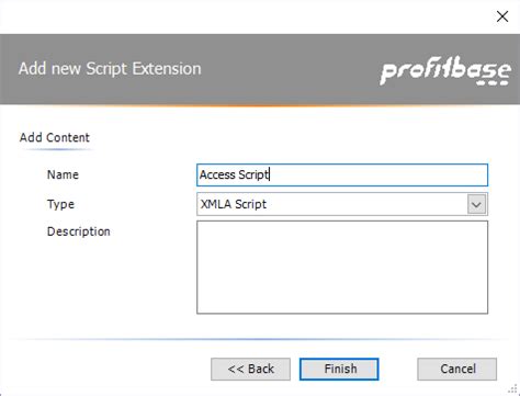 Using XMLA Script For E G Roles And Permissions Profitbase Help