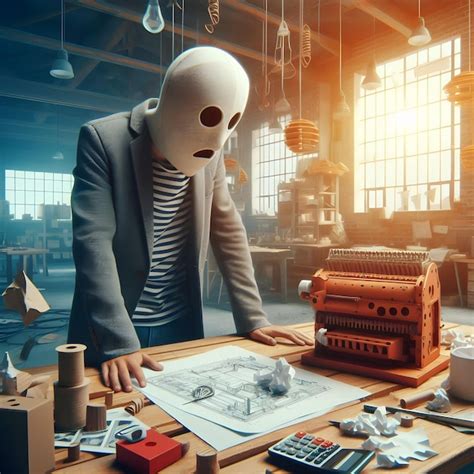 Photo Realistic As Entrepreneur Looking At A Failed Product Prototype Appearing Devastated