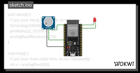 ADC PWM Esp C Wokwi ESP STM Arduino Simulator