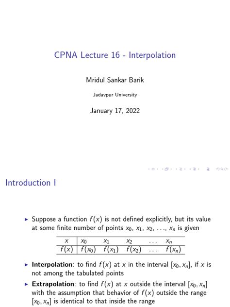 Slide16 Interpolation Pdf Finite Difference Interpolation