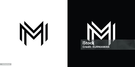 M 또는 Mm 문자 로고 디자인 벡터입니다 로고에 대한 스톡 벡터 아트 및 기타 이미지 로고 알파벳 M 알파벳 Istock