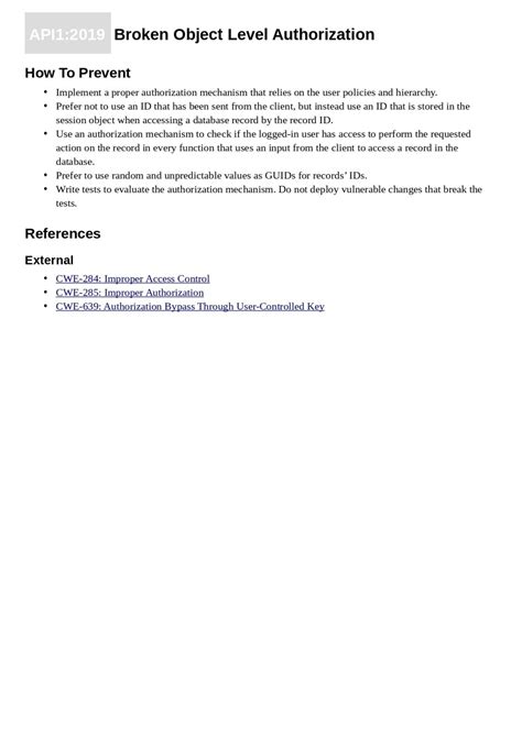 Owasp Api Security Top 10 Pdf Connect 4 Techs