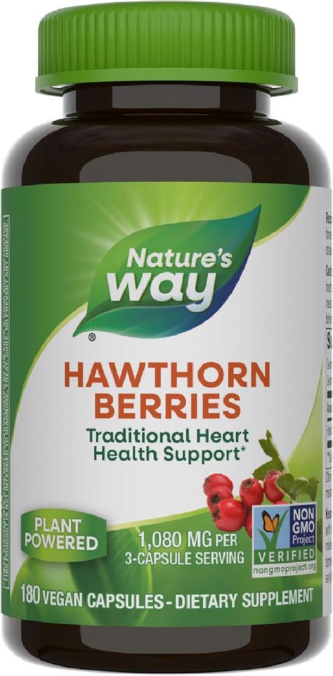 Natures Way Hawthorn Berries Traditional Support For