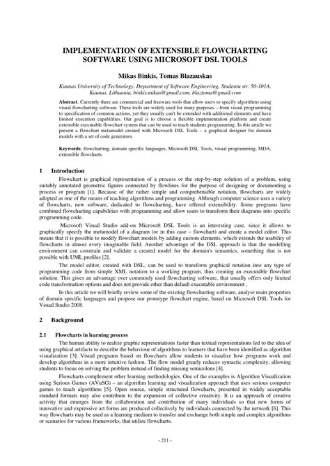 Pdf Implementation Of Extensible Flowcharting Software Using