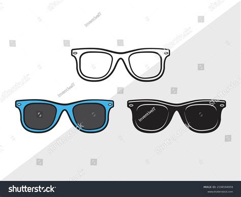 Sunglass Clipart Svg Printable Vector Illustration Stock Vector