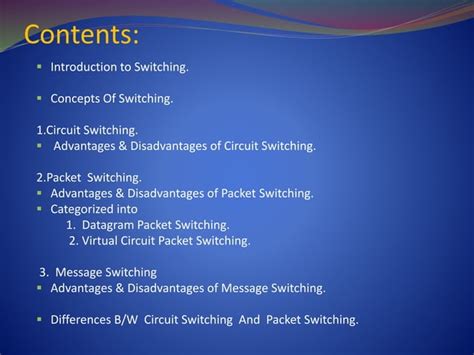 switching technique in computer networks pptx computer networking