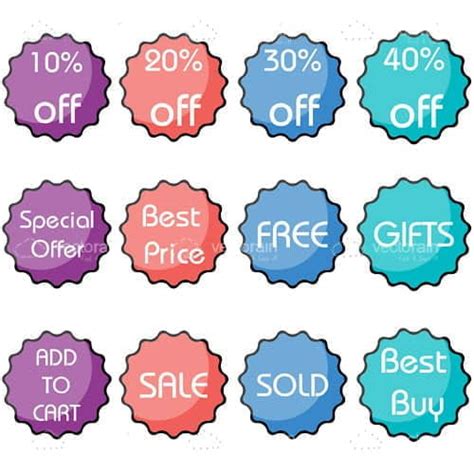 할인 아이콘 세트 Eps Uidownload