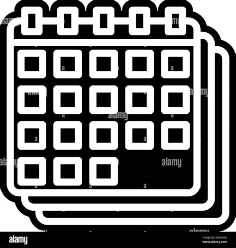 Schedule Icon Stock Vector Image And Art Alamy