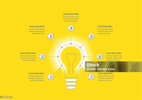 아이디어 혁신 전구 정보 템플릿입니다 인터넷 연례 보고서 웹 인포 그래픽 템플릿 7가지 옵션 비즈니스 인포그래픽 템플릿 0명에 대한 스톡 벡터 아트 및 기타 이미지 Istock