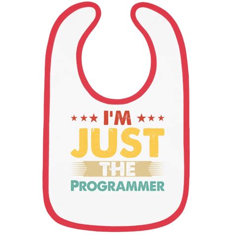 Programmer Job Retro Im Just The Programmer Bibs Sold By