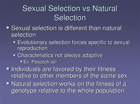 PPT Sexual Selection PowerPoint Presentation Free Download ID