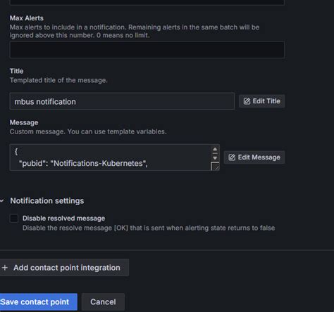 Grafana Webhook Integration Failed Bad Request Error Stack Overflow