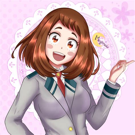 Uraraka Ochako Fanart By Mugimew On Deviantart