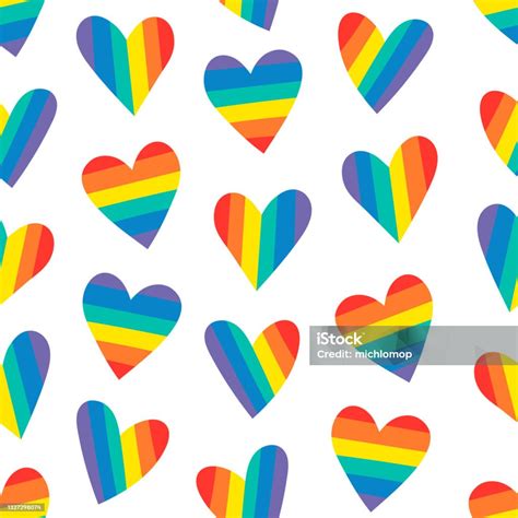 일러스트 레인보우벡터 원활한 패턴 만화 프라이드 다채로운 그리기 배경 손으로 그린 Lgbtq 플래그 지원 스케치