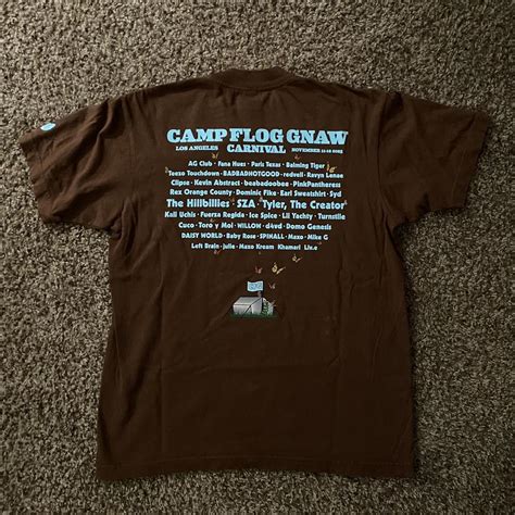 Golf Wang “camp Flog Gnaw” Lineup Shirt Depop