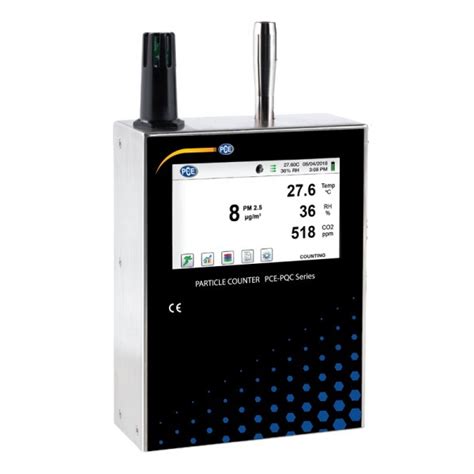 системний лічильник частинок 0 3…25 мкм та аналізатор Co2 та ЛОС Pce Instruments Pce Pqc 35eu