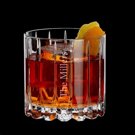 Custom Riedel Whiskey Glasses Set Of 4
