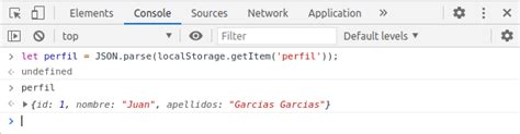 como almacenar y recuperar un objeto javascript del localstorage