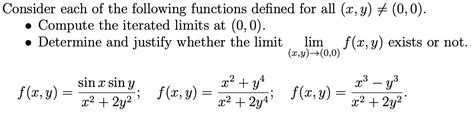 Solved Consider Each Of The Following Functions Defined For Chegg