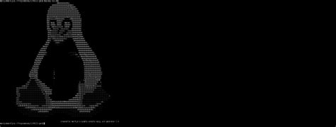 Tux Ascii Logo
