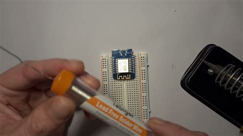 solder header pins onto your wemos d1 mini esp8266 arduino youtube