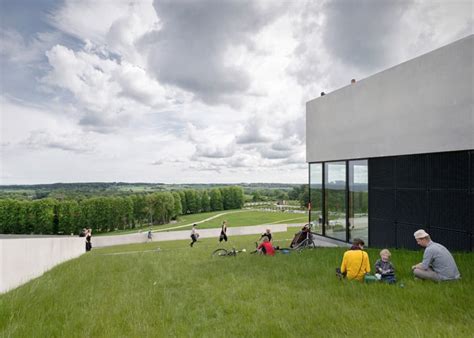 Moesgaard Museum By Henning Larsen Has A Sloping Turfed Roof