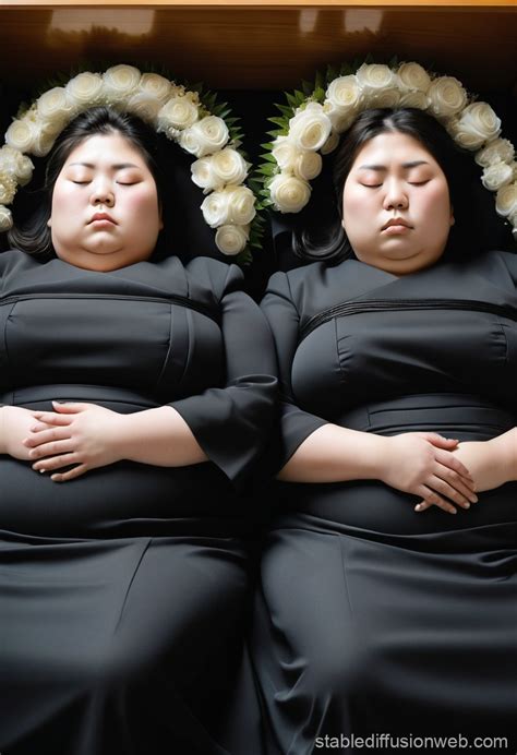 Japanese Twin Sisters Funeral Stable Diffusion Online