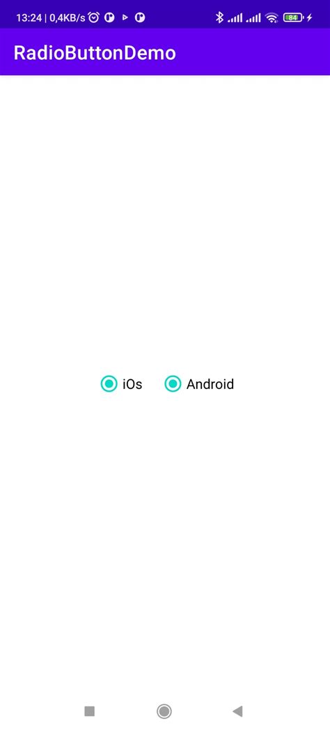Radiobutton In Android