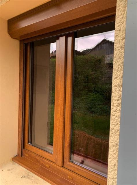 Porte Fenetre Pvc Imitation Bois Almoire