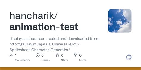 GitHub Hancharik Animation Test Displays A Character Created And Downloaded From
