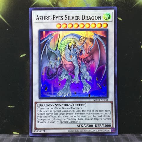 Jual Yugioh Azure Eyes Silver Dragon Sdrb Super Rare Jakarta Barat