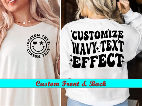 Custom Wavy Text Png Custom Wavy Letters Png Custom Wavy Etsy
