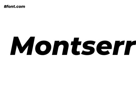 Montserrat Extrabold Italic Font Free Font Download