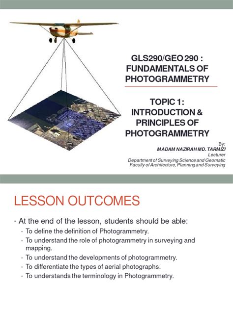 Chapter 1 Introduction Of Photogrammetry Pdf Topography Aerial