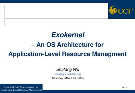 Ppt Exokernel An Os Architecture For Application Level Resource