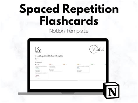 Notion Spaced Repetition Flashcards Template Etsy