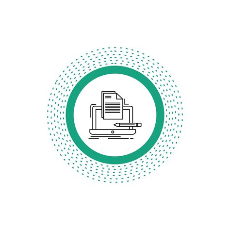 Coder Coding Computer List Paper Line Icon Vector Isolated
