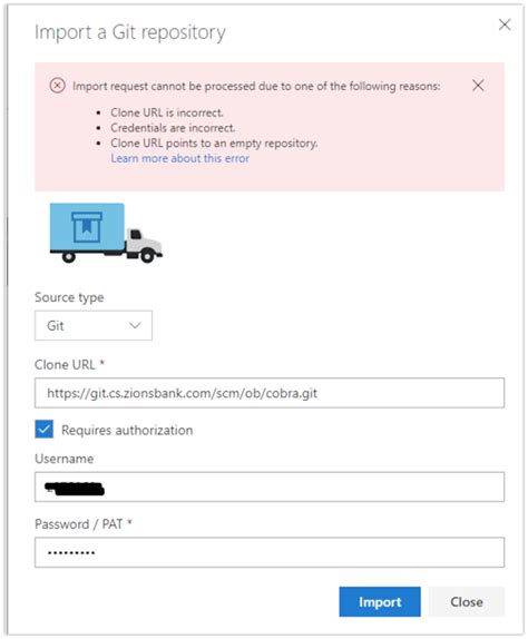 Tfs Importing Bitbucket Git Repository To Team Foundation Server 2018