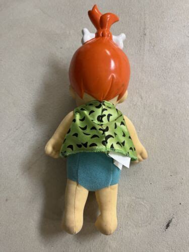 Flintstones Hanna Barbera Pebbles Doll 11 Vintage 1994 Plastic Head