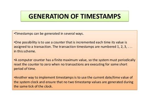 Timestamp Protocols