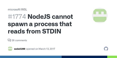 Nodejs Cannot Spawn A Process That Reads From Stdin · Issue 1774