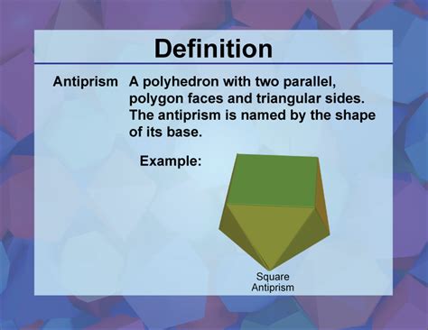 Video Definition 1 3d Geometry Antiprism Media4math