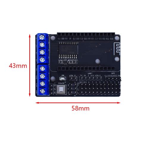 Nodemcu Motor Shield Board L293d For Esp 12e Shopee Malaysia